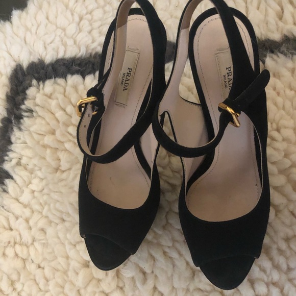 Prada | Shoes | Prada Platform Heels | Poshmark